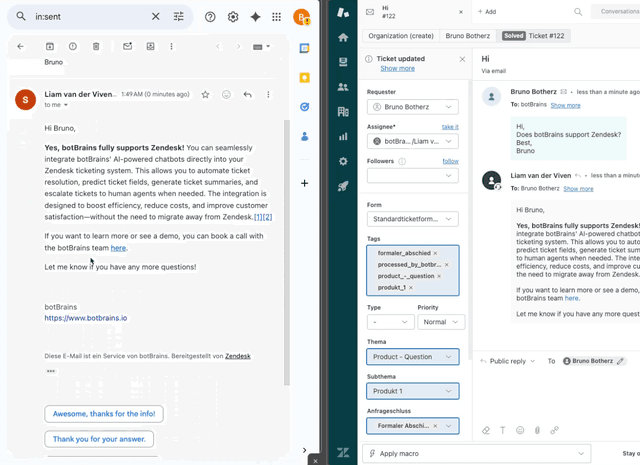 AI Agent for Zendesk | Resolve Tickets Automatically | botBrains